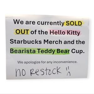 Starbucks | Kitchen | Starbucks X Hello Kitty 24oz Transparent Cold Cup ...